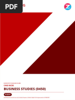 Cie Igcse Businessstudies 0450 v1 Znotes | PDF | Franchising | Employment