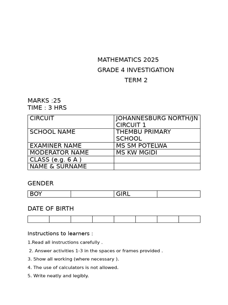 Mathematics 2025 Pdf