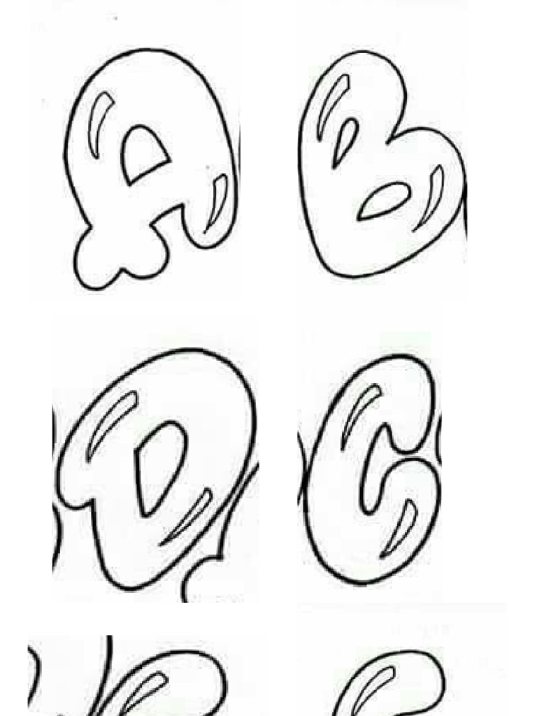 Letras Burbuja | PDF