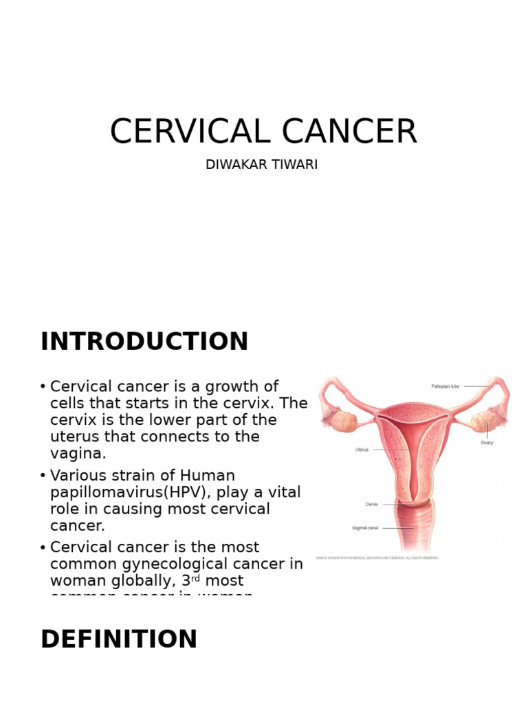 Cervical Cancer Overview and Management | PDF