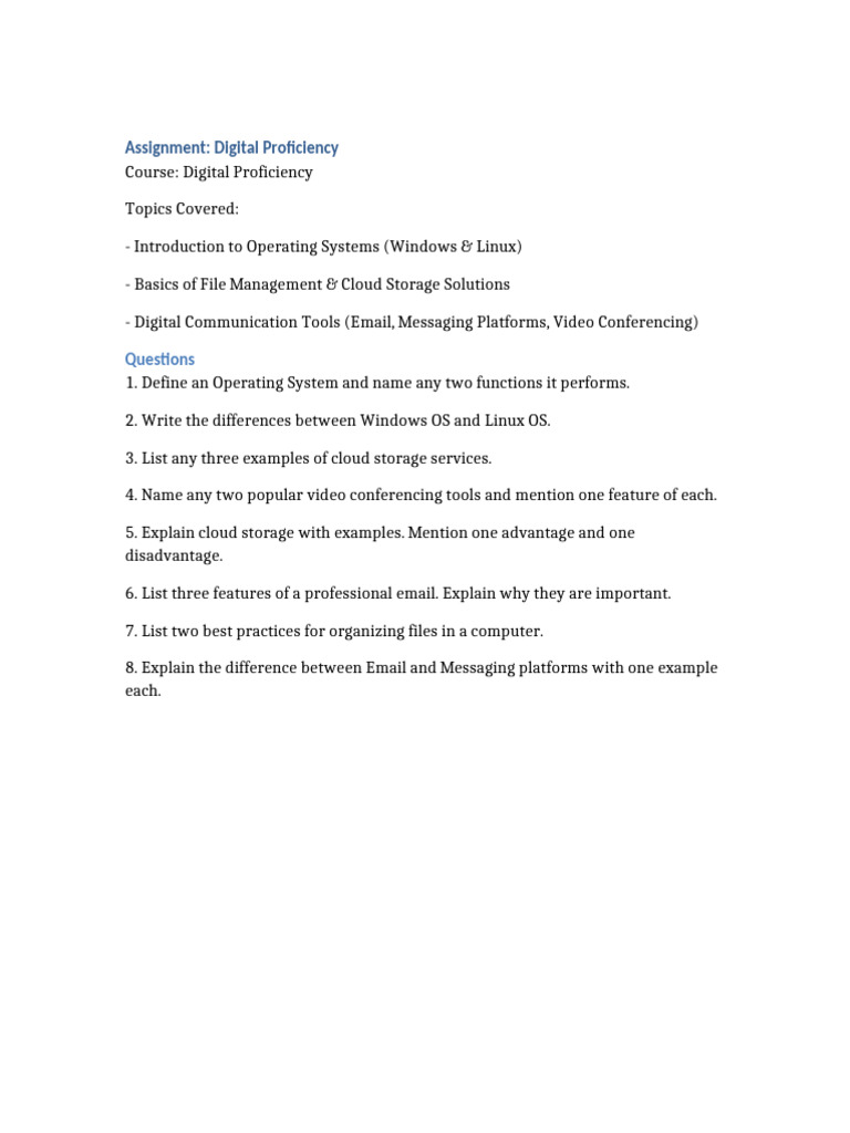 Digital - Proficiency - Module 1 Part 2 | PDF