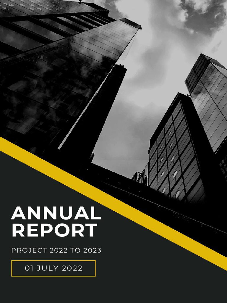 Annual Report Cover Template | PDF