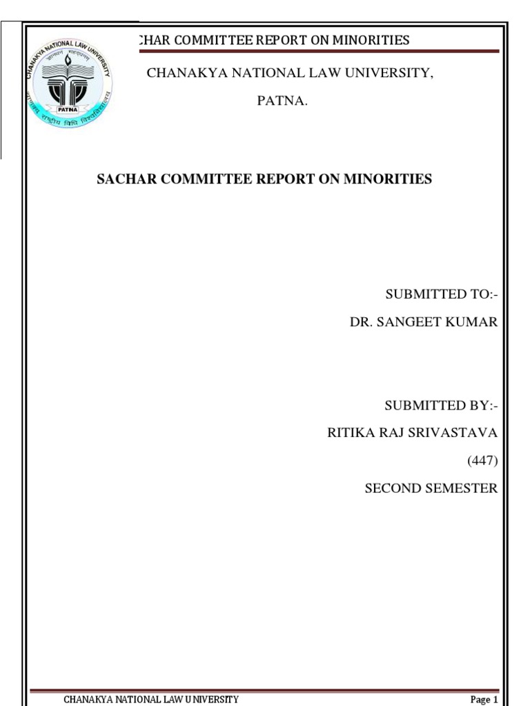 Sachar Committee Report On Minorities | PDF | Bharatiya Janata Party ...