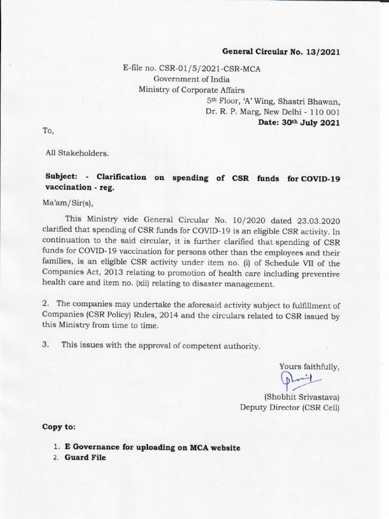 GCNo.13Dated - 30 07 2021 | PDF