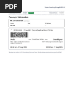 Sample IndiGo Ticket | PDF