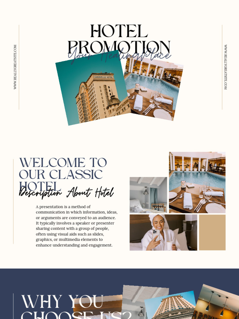 Blue and White Simple Hotel Promotion Presentation | PDF | Multimedia ...