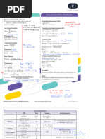 Exam P Formula Sheet 2025 | PDF | Probability Distribution | Variance