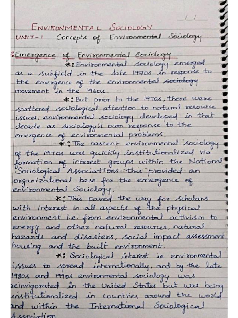 Environmental Sociology | PDF