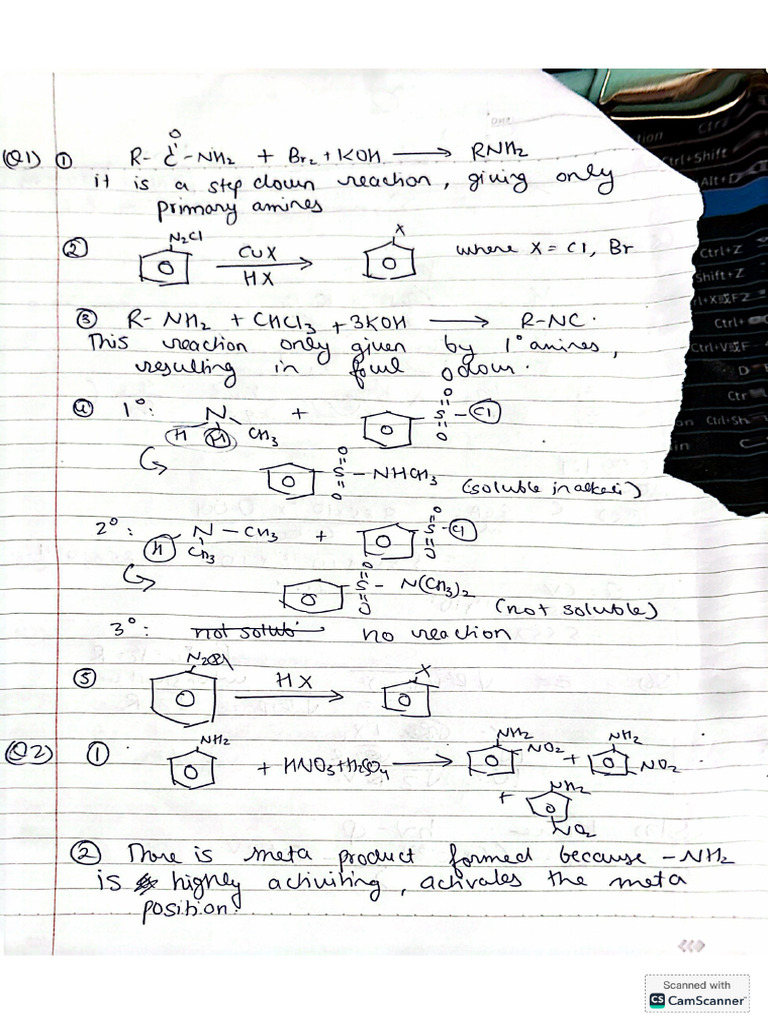Amines Test | PDF