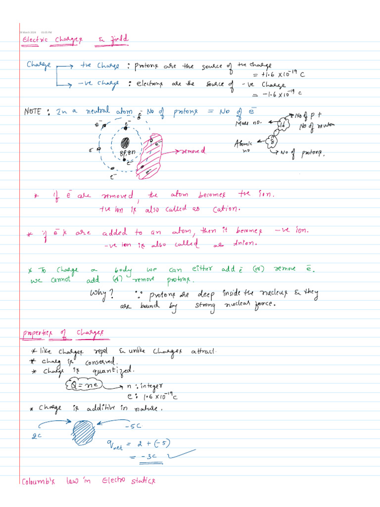 2.electric Charge and Field | PDF
