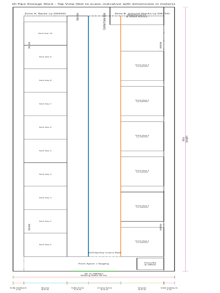 DI Pipe Storage Shed Layout | PDF