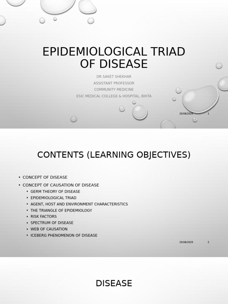 Understanding the Epidemiological Triad | PDF | Epidemiology ...