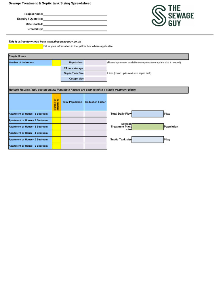 Septic Tank Sizing Guide for Homes | PDF | Septic Tank | Environmental ...