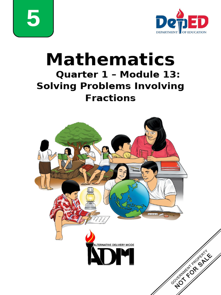 Grade 5 Module: Fraction Problem Solving | PDF | Learning | Multiplication