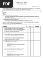 Return Demonstration Checklist for Nursing | PDF | Nursing | Patient