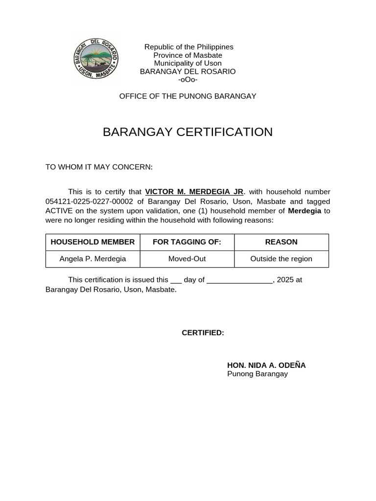 4Ps Move Out Certification | PDF