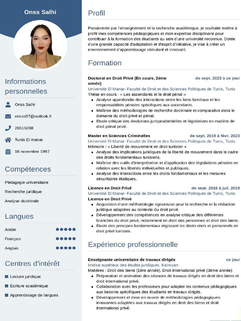CV Onss 2025 | PDF