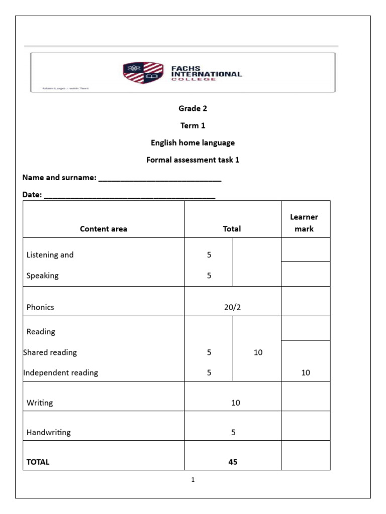 Grade 2 English Assessment Overview | PDF | Punctuation | Learning