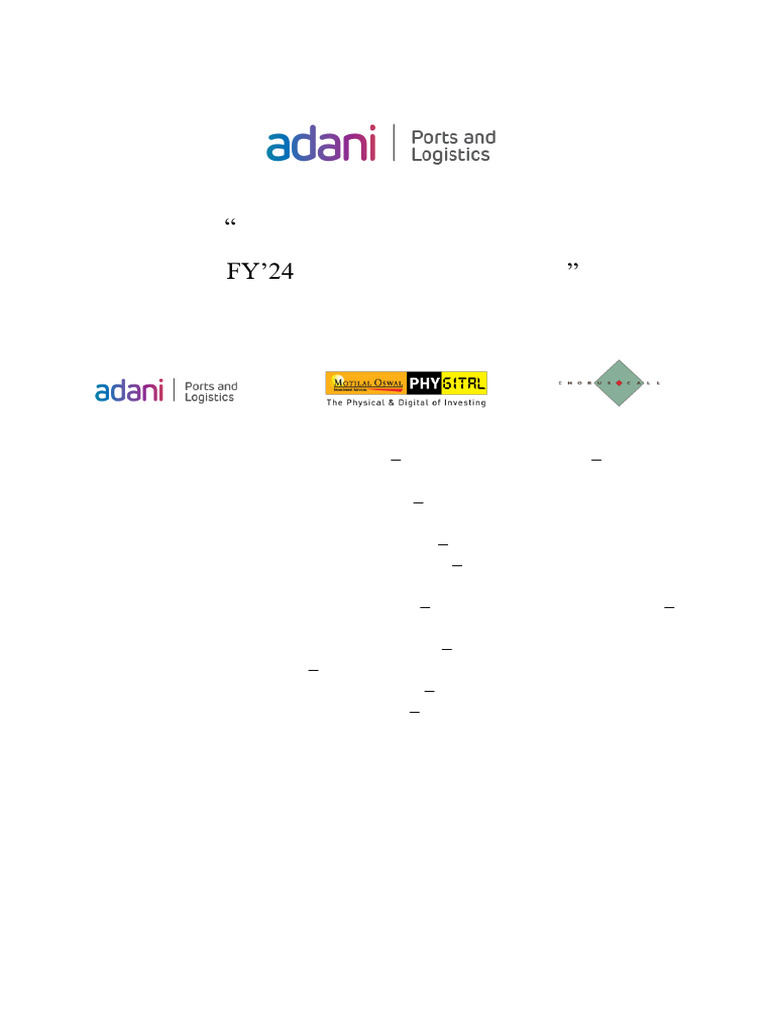 Adani Ports Q3 FY24 Earnings Overview | PDF | Economies