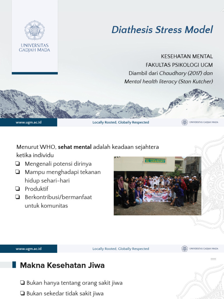 Model Diathesis-Stress dalam Kesehatan Mental | PDF