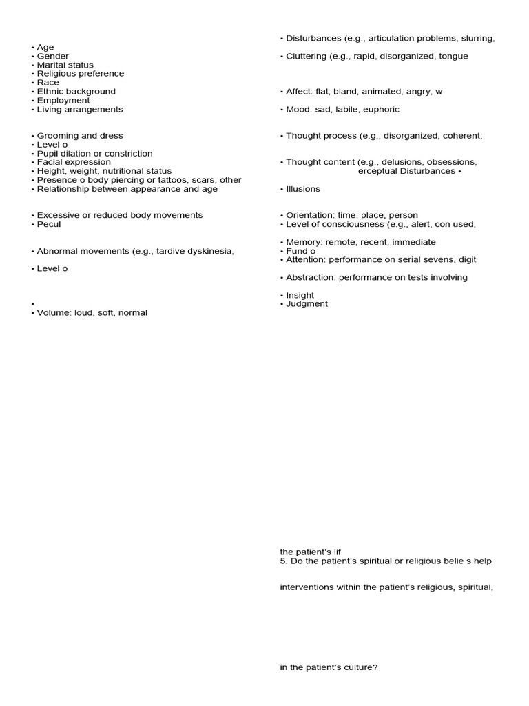 Handout | PDF | Mental Disorder | Cognitive Behavioral Therapy