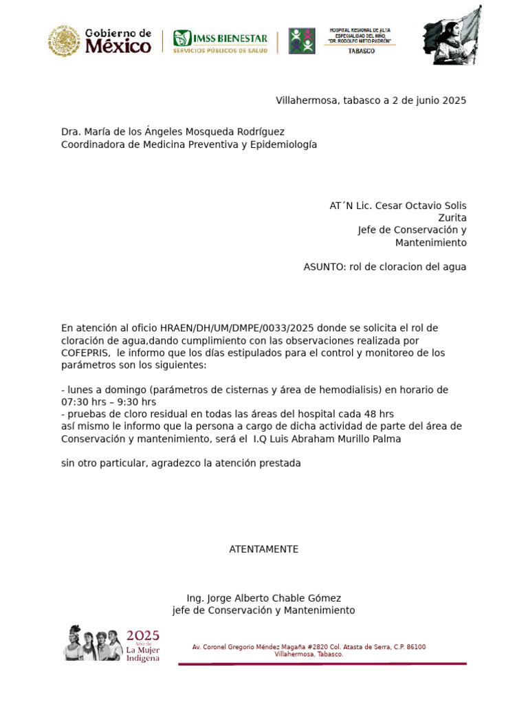 2025 Oficio Final Con Nuevo Membrete | PDF