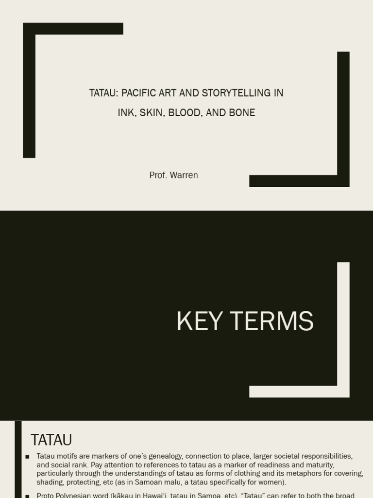 Tatau: Art, Identity, and Kinship | PDF