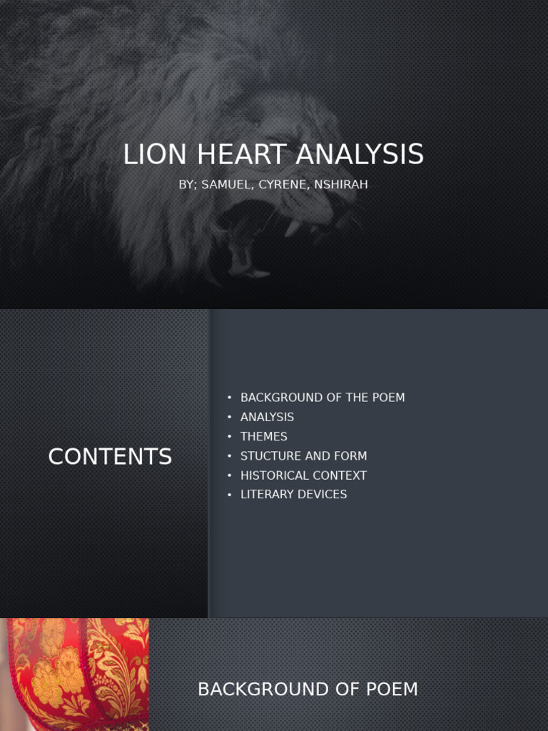 Lion Heart: An Analysis of Amanda Chong | PDF | Poetry | Singapore
