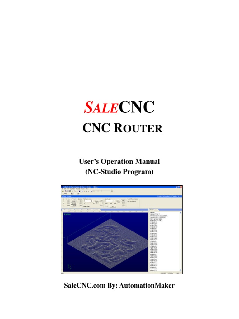 NCStudio CNC Router ManualV4.4 | PDF | Menu (Computing) | Computer Keyboard