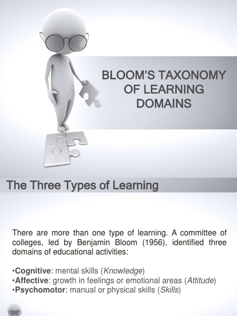Bloom'S Taxonomy of Learning Domains | PDF | Mental Processes | Applied ...