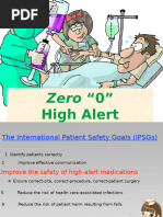 High-Alert Medication Checklist Guide | PDF | Patient | Risk