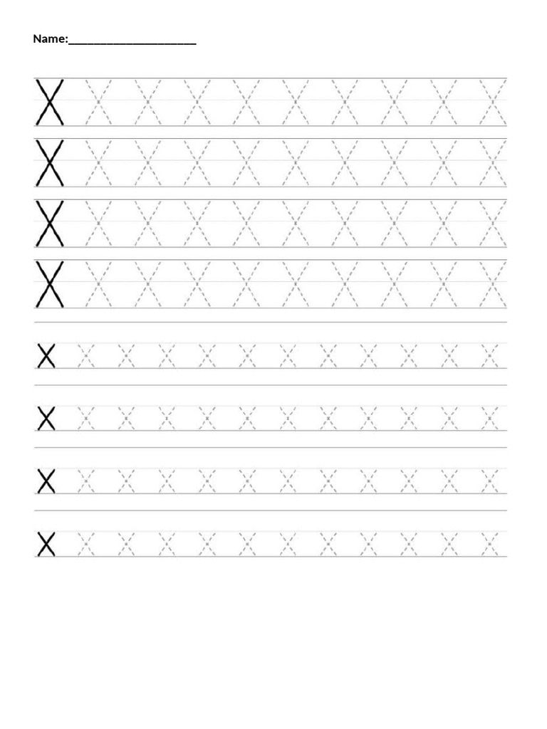 Phonics X Worksheet | PDF