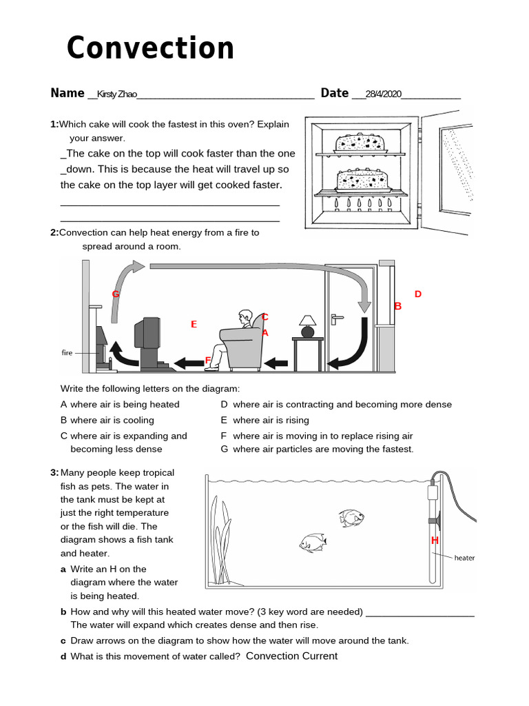 Convection Sheet | PDF