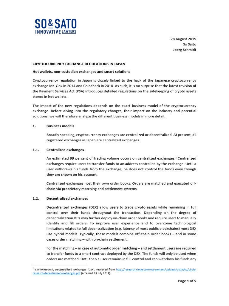 Crypto Currency Exchange Under PSA 2020 | PDF | Cryptocurrency
