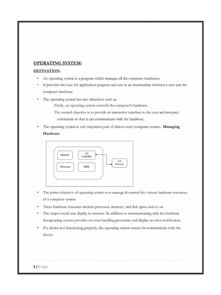 Operating System 1 | PDF
