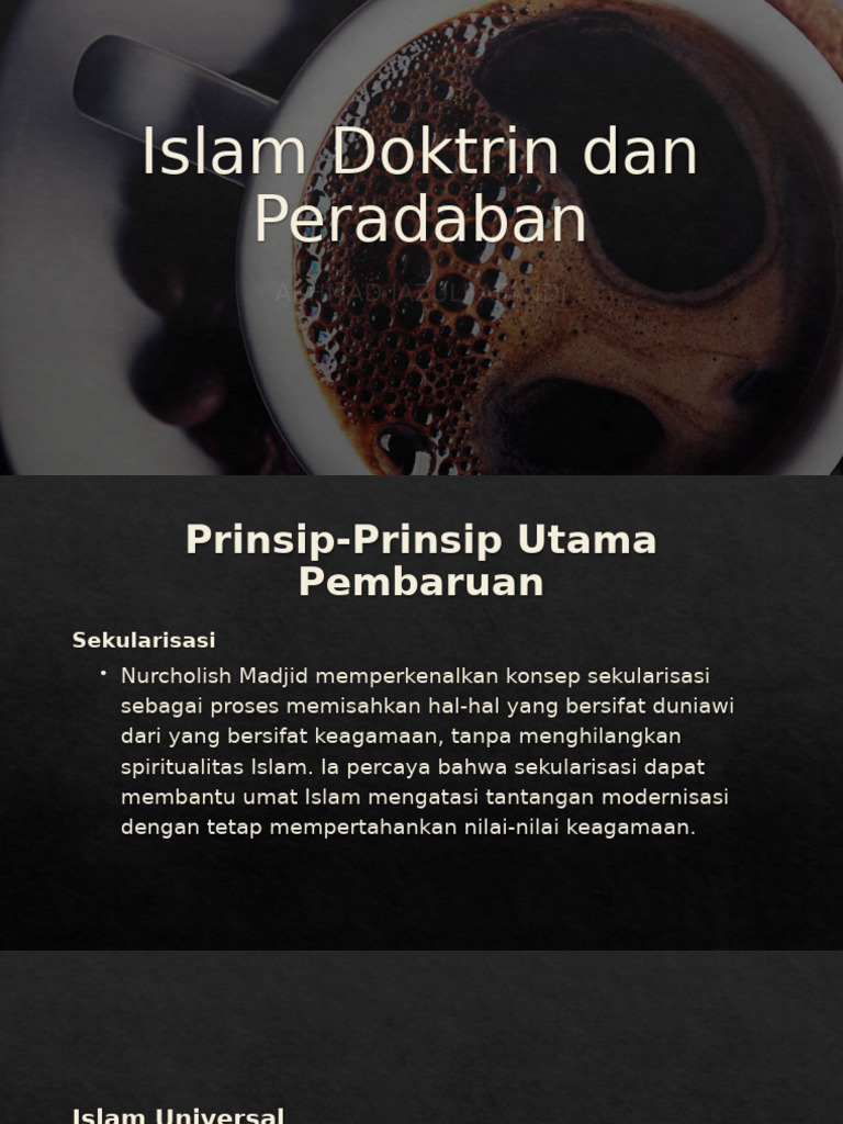 Pemikiran Nurcholish Madjid tentang Islam | PDF