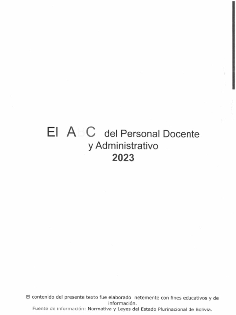 ABC Docente Administrativo 2023 | PDF