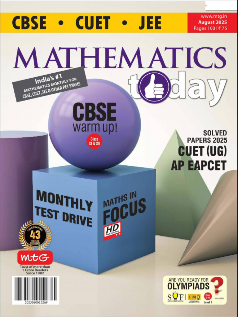 Mathematics Today August-2025 | PDF