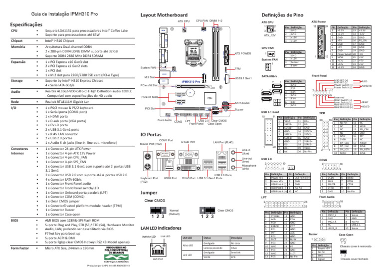 IPMH310 Pro Quick Guide Rev01102018 | PDF | USB | Informática