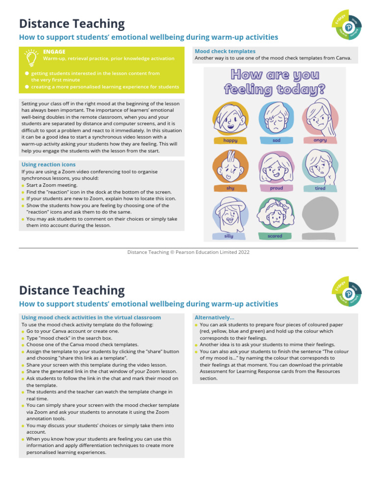 DistanceTeaching 1 Engage4 | PDF | Human Communication | Learning