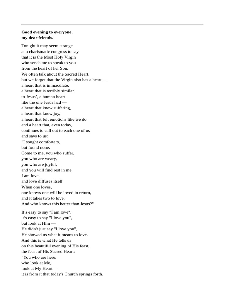 Father Gaston Hurtubise on Love and Faith | PDF | Prayer | Jesus