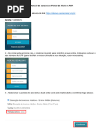 Tutorial de Acesso - CCAA | PDF