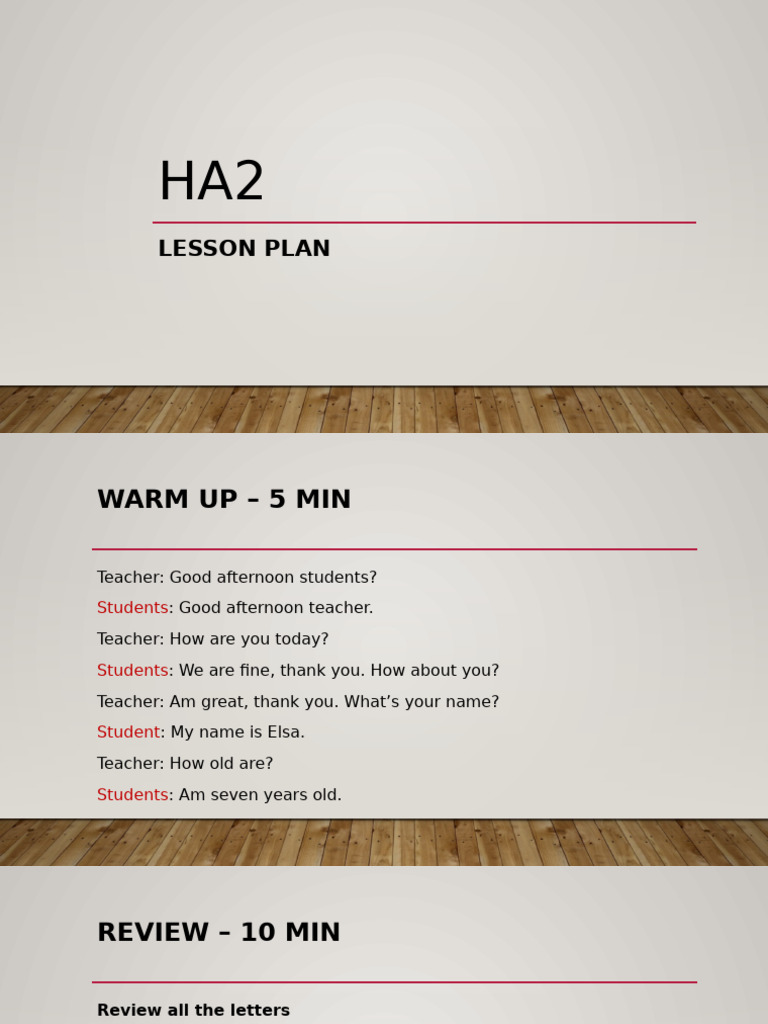 Lesson Plan For ESL Teachers | PDF