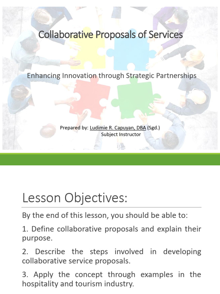 Lesson-7-Collaborative Proposals of Services Presentation | PDF ...