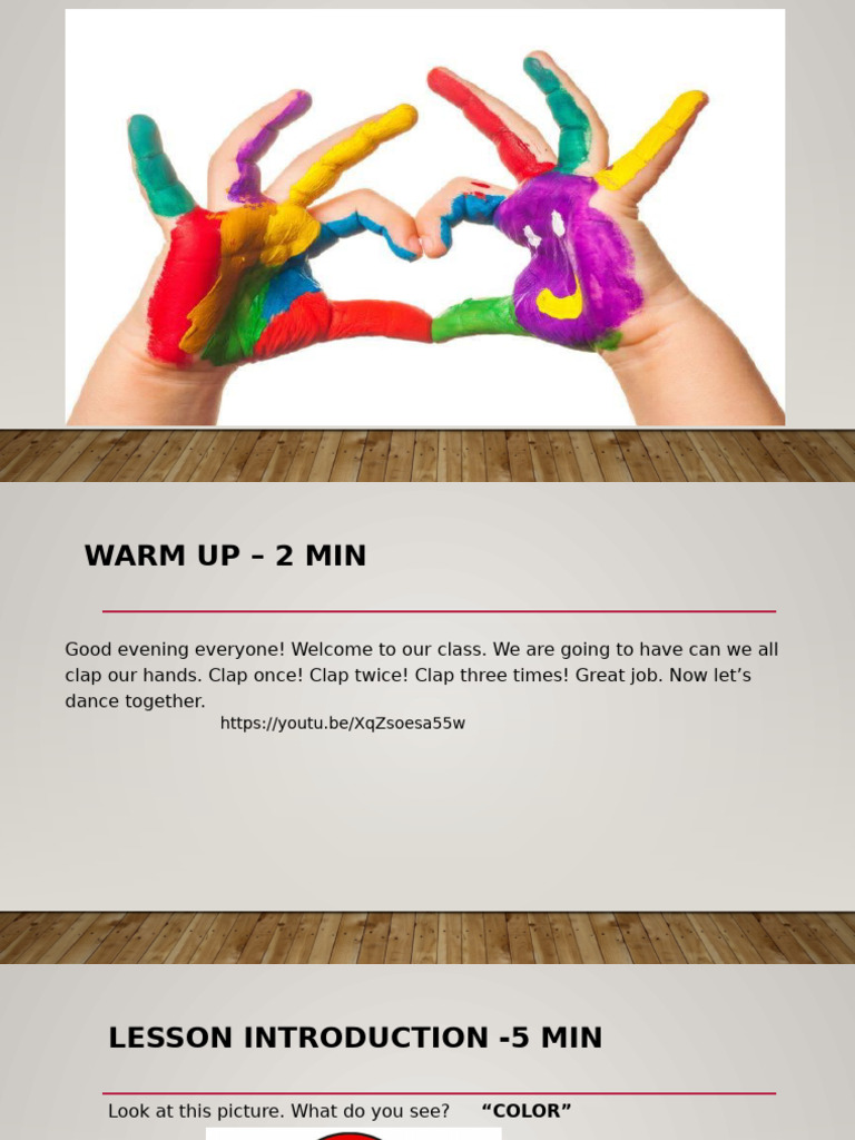 Kindergarten Colors Presentation | PDF