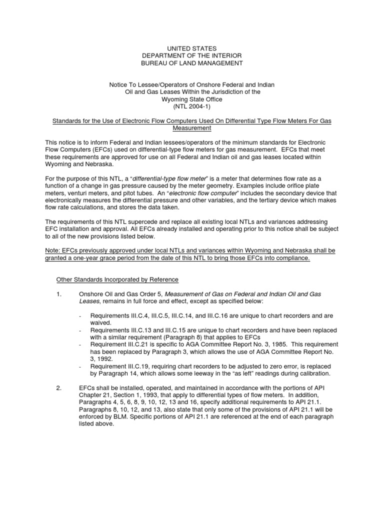 Wyoming Measuring Laws | PDF | Calibration | Flow Measurement