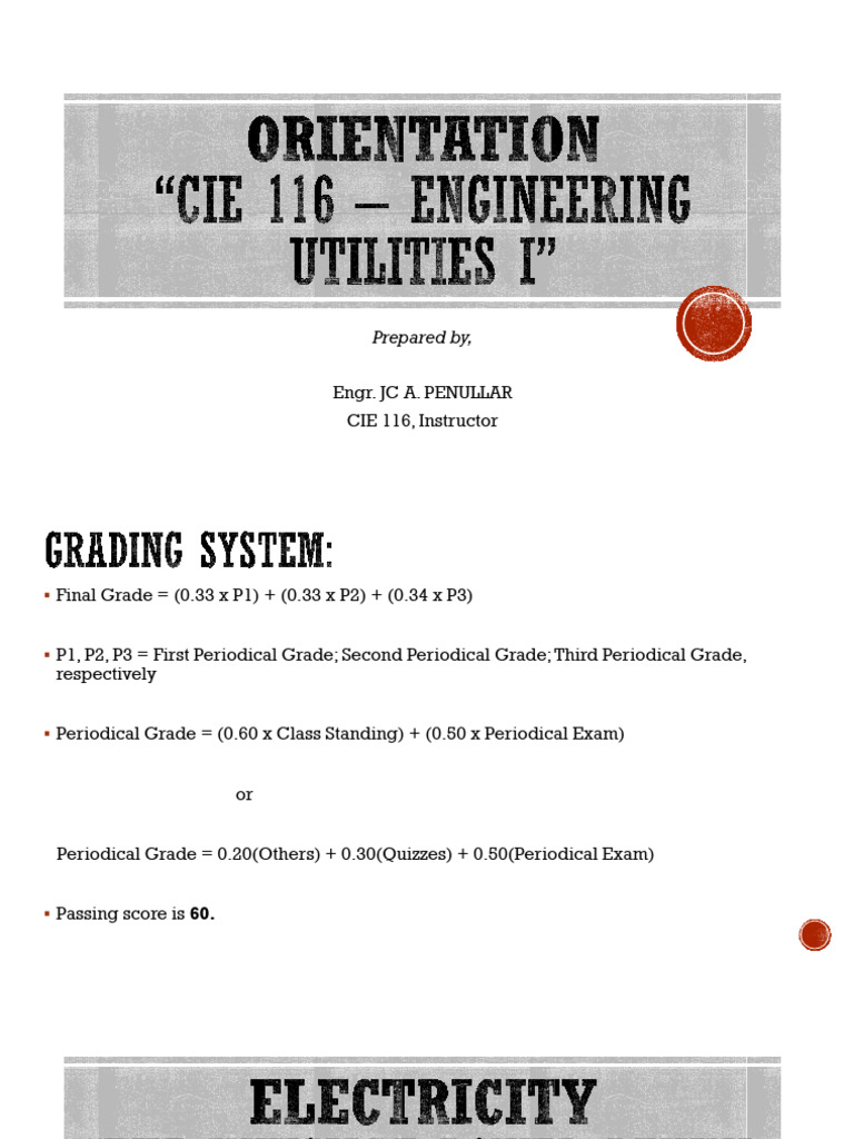 Engineering Utilities I: Electricity Basics | PDF