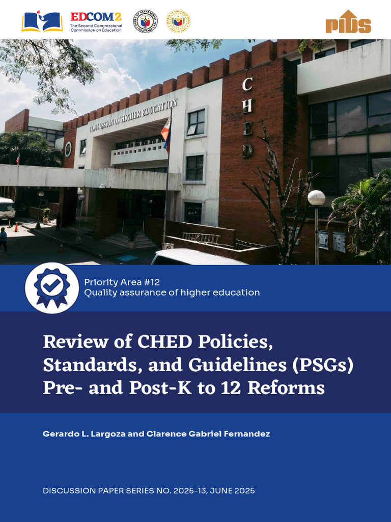 Review of CHED Policies, Standards, and Guidelines (PSGS) Pre - and ...
