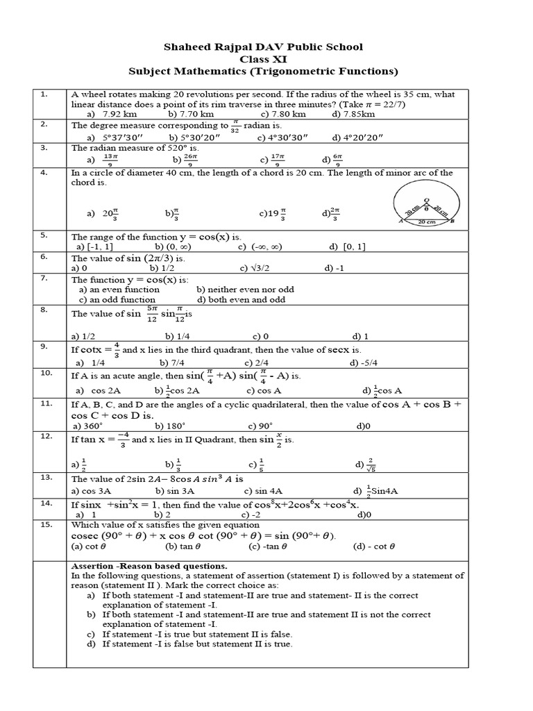 Creative Trigonometry Project Ideas | PDF | Trigonometric Functions ...