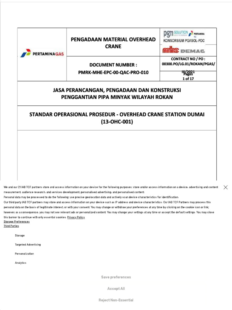 PDF Overhead Crane Sop Compress | PDF
